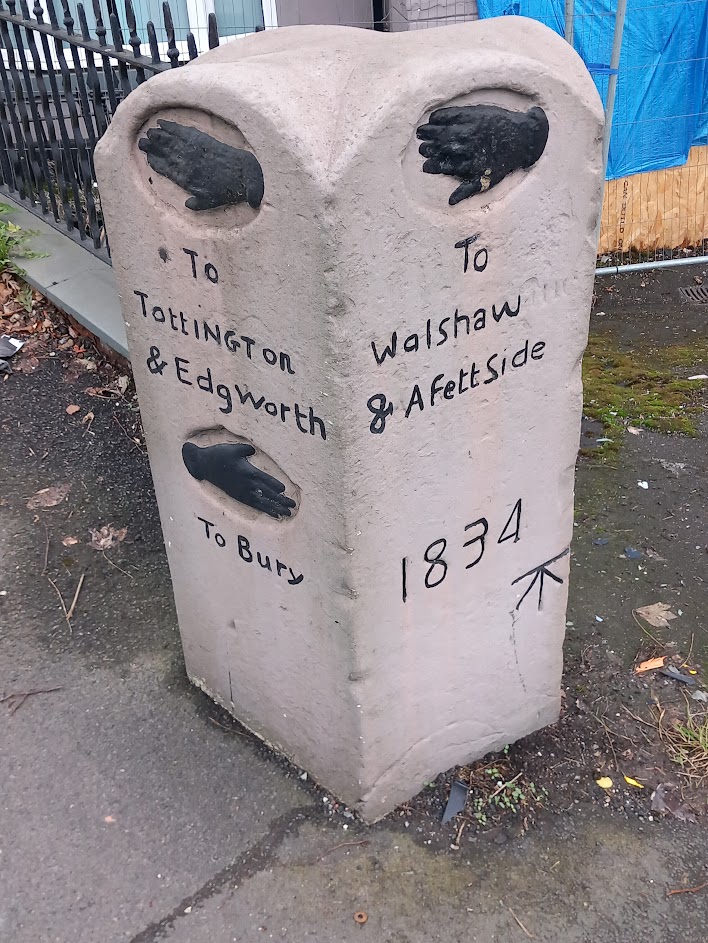 Two Unusual Sign Posts, Bury – Lancashire Past